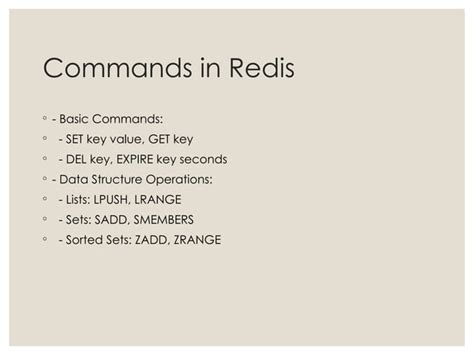Redispresentationpptx Ppt On Redis And Ppt