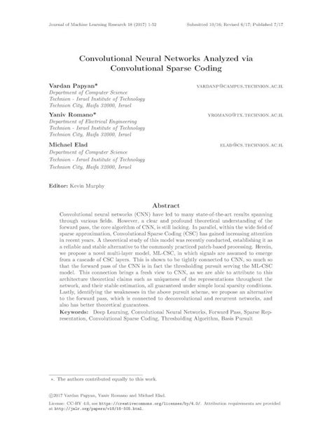 PDF Convolutional Neural Networks Analyzed Via Convolutional PDF FileConvolutional