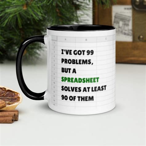 Funny Excel Mug Spreadsheet Coffee Mug Funny Office T Data Analyst T Etsy