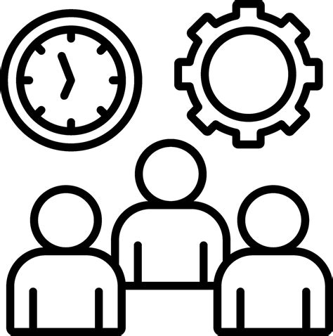 Work Time Line Icon 53762844 Vector Art At Vecteezy