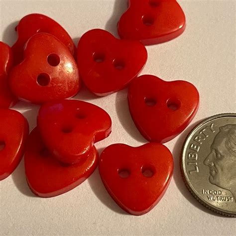Heart Buttons Etsy