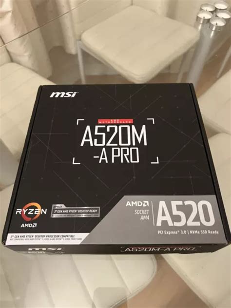 MSI AMD A520M PRO AM4 DDR4 Micro ATX Motherboard ***BRAND NEW*** £53.82 ...