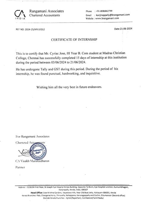 Cyriac Jose On Linkedin Internshipcompletion Professionaldevelopment