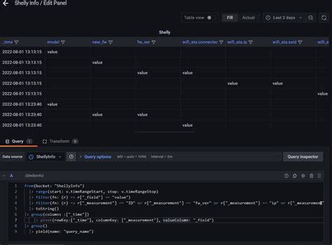 Table With Influx 20 Influxdb Grafana Labs Community Forums