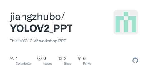 github jiangzhubo yolov2 ppt this is yolo v2 workshop ppt