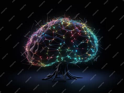 Premium Ai Image Visualizing Mental Health Abstract Brain Network