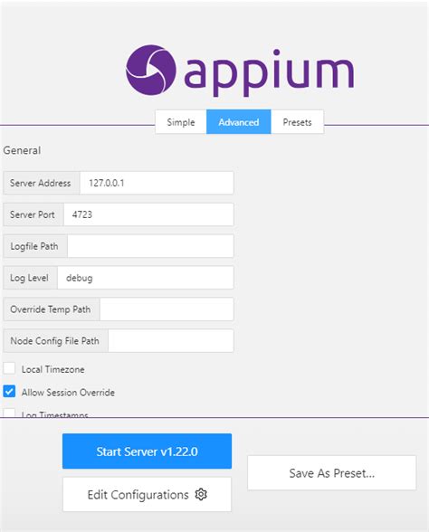 webdriver io webdriverio not using config path to access appium