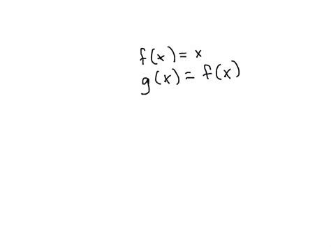 Solved Write A Formula For The Function Gx Obtained When The Graph