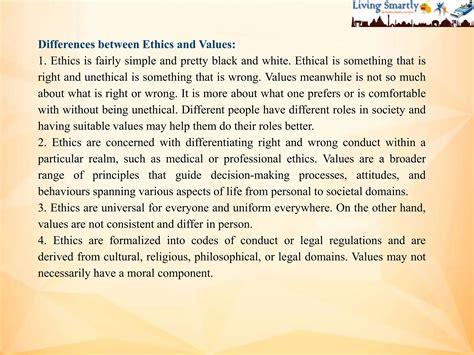 Ethics And Values A Note On Comparison Of Similarities And Differences