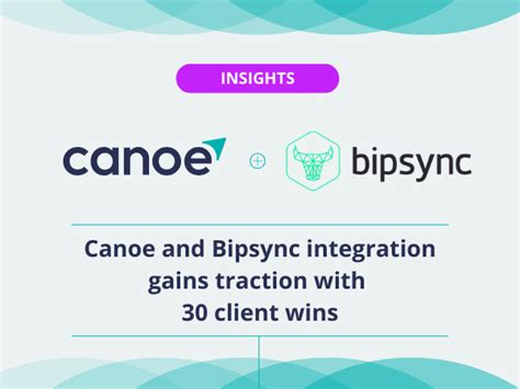 Canoe And Bipsync Integration Gains Traction With 30 Client Wins Canoe