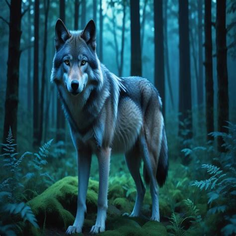 Alpha Wolf Tranquil Forest Images Free Download On Freepik