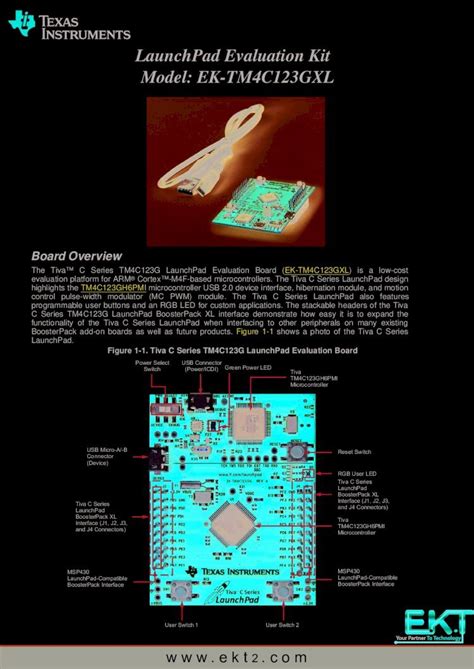 Pdf Launchpad Evaluation Kit Model Ek · Pdf Filetm4c123gh6pm