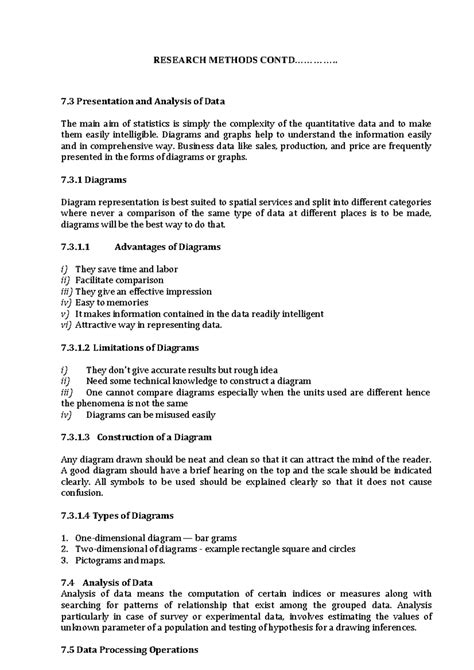 Data Analysis And Presentation Research Methods Contd 7