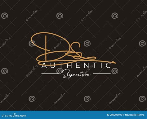 Letter Ds Signature Logo Template Vector Stock Vector Illustration Of Clean Vector 289208105