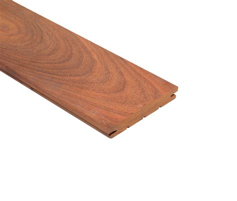 Terrasplank Padouk Hardhout 21 X 145 Cm Met Inkeping Voor Clip