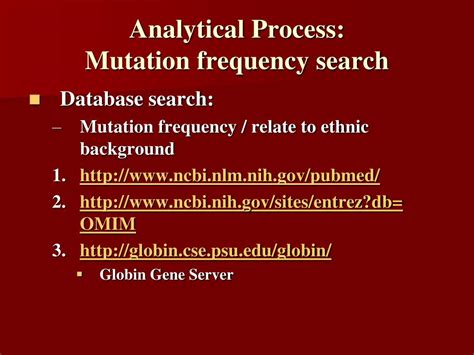 PPT Database Search Mutation Interpretation PowerPoint Presentation ID 5035105