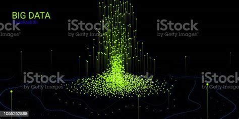 웨이브 3d 추상적인 배경입니다 큰 데이터 시각화입니다 0명에 대한 스톡 벡터 아트 및 기타 이미지 0명 가상현실 공학 Istock