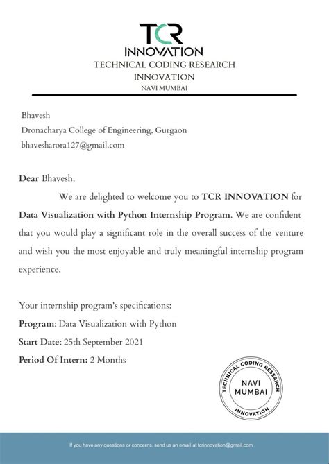 Bhavesh Arora On Linkedin Intern2021 Internship Tcrinnovation Tcr Interns Internships Intern