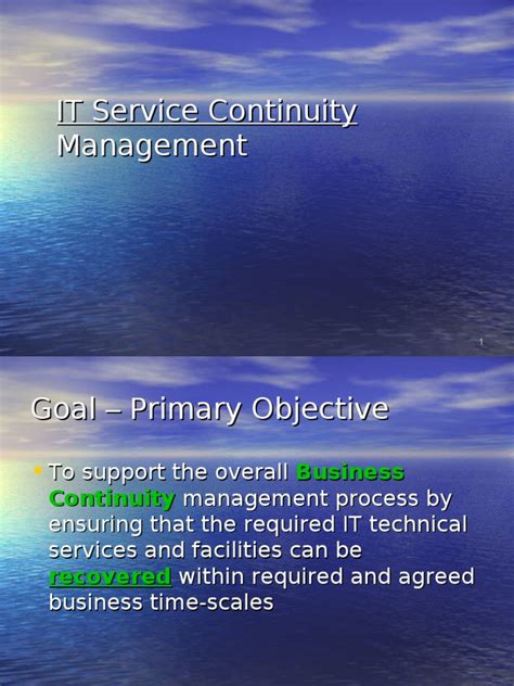13 It Service Continuity Management Pdf Business Continuity Risk Management