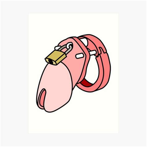 Chastity Cage Wall Art Redbubble