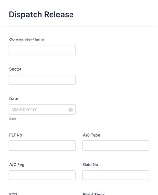 Dispatch Release Form Template Jotform
