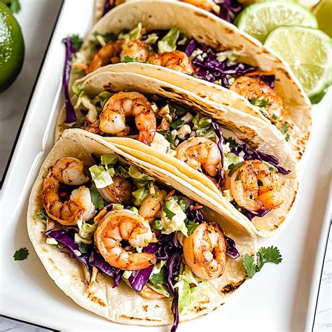 Shrimp Tacos With Cabbage Slaw