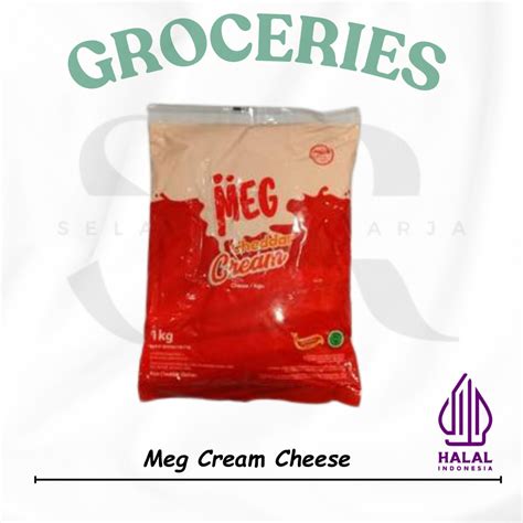 Jual Meg Cheddar Cream Cheese Keju Chedar Krim Chese 1kg Shopee Indonesia