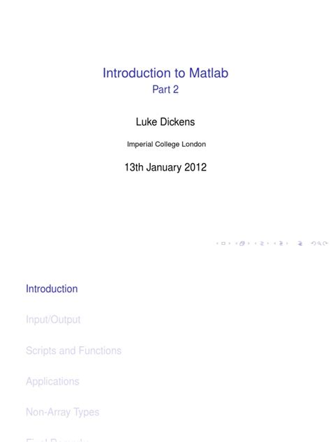 Matlab Notes 2 Download Free Pdf Control Flow Matlab