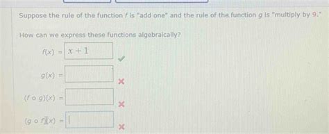 solved suppose the rule of the function f is add one and the rule of