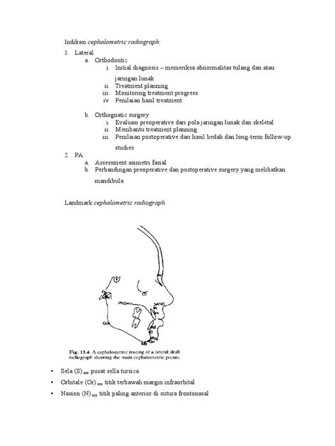cephalometric radiograph landmark doang pdf
