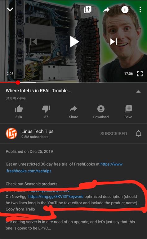 Lazy Copy Pasting Of Promotion Links In Latest Video Sorry To Be That Guy Rlinustechtips