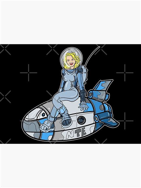 Shiny Astro Pin Up Girl Poster By Silentlyrob668 Redbubble