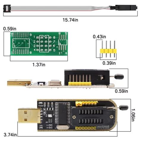 For Eeprom Programmer Kit With For Ch341a For Usb Interface And For