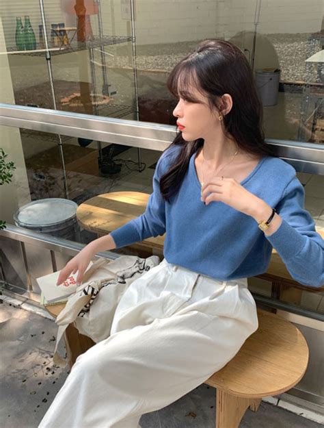 기획특가 기본 라운드 간절기 겨울 울 하객 모임룩 이너 레이어드 올드머니룩🌹렌시 베이직 크롭 긴팔 니트