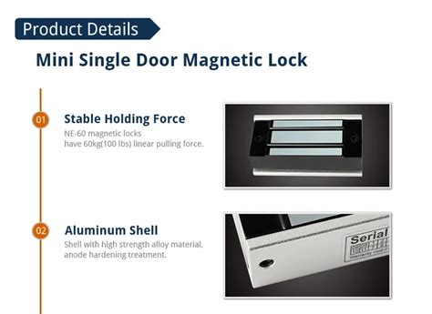 Mini Size Single Door Maglock Secure Versatile
