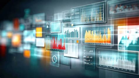 Floating Marketing Dashboard Showcasing Data Analytics Modern Digital