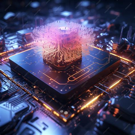 Premium Photo Electrical Cyber Brain And Neural Circuit Generative Ai