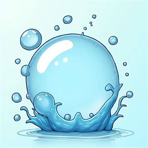 Cartoon Bubbles Water