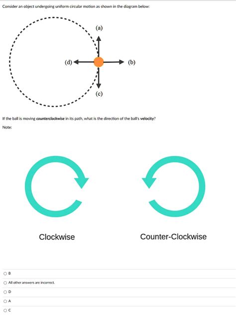 Solved Consider An Object Undergoing Uniform Circular Motion As Shown