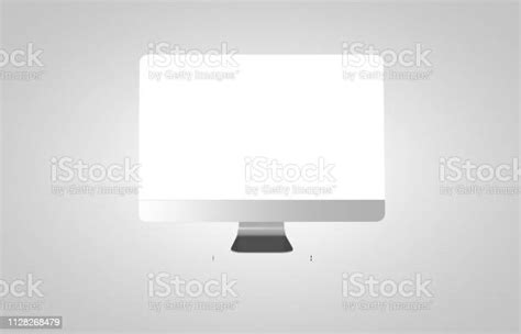 빈 흰색 화면 격리 3d 일러스트와 함께 컴퓨터 모니터 0명에 대한 스톡 사진 및 기타 이미지 0명 Lcd Lcd 텔레비전 Istock