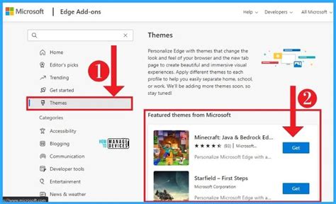 how to enable and use featured themes on edge browser htmd community