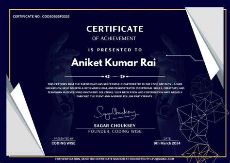 Hackathon Techenthusiast Innovation Aniket Kumar Rai