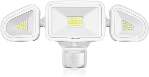 MEIKEE Luces LED de seguridad de W luz con sensor de movimiento luz de inundación al aire