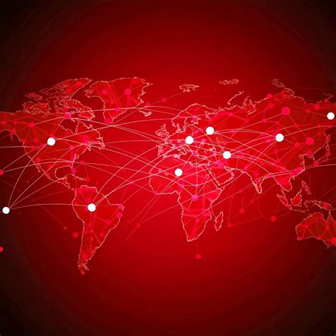 An Abstract Blue Background With Interconnected Global Data Matrix And Advanced Technology