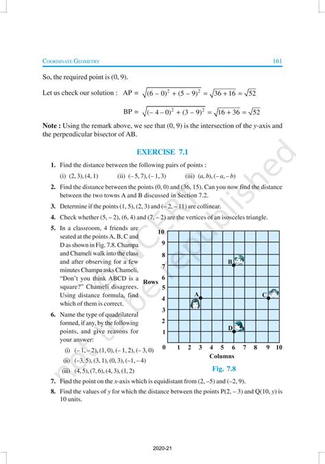 Coordinate Geometry NCERT Book Of Class Mathematics