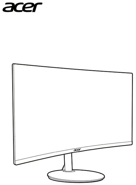 Acer Xz272 Nitro Xz2 Series Curved Gaming Monitor User Guide