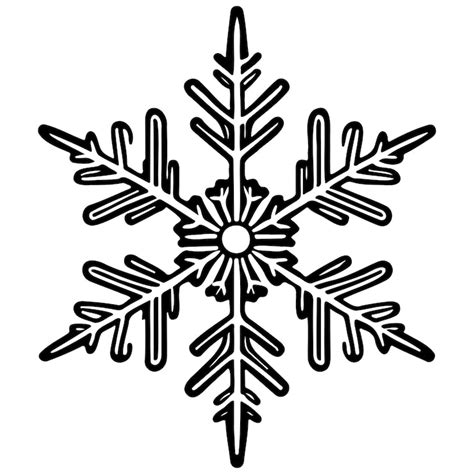 Cartoon Snowflake Drawing Realistic Hand Drawing Line Art Pencil Sketch