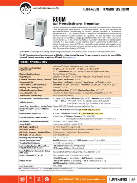 Space Temperature Sensor Pdf