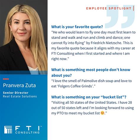 Employeespotlight Realestatesolutions Teamfti Expertswithimpact Fticonsulting Kimberly