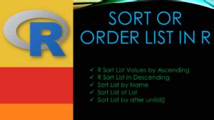 Sort Or Order List In R Spark By Examples